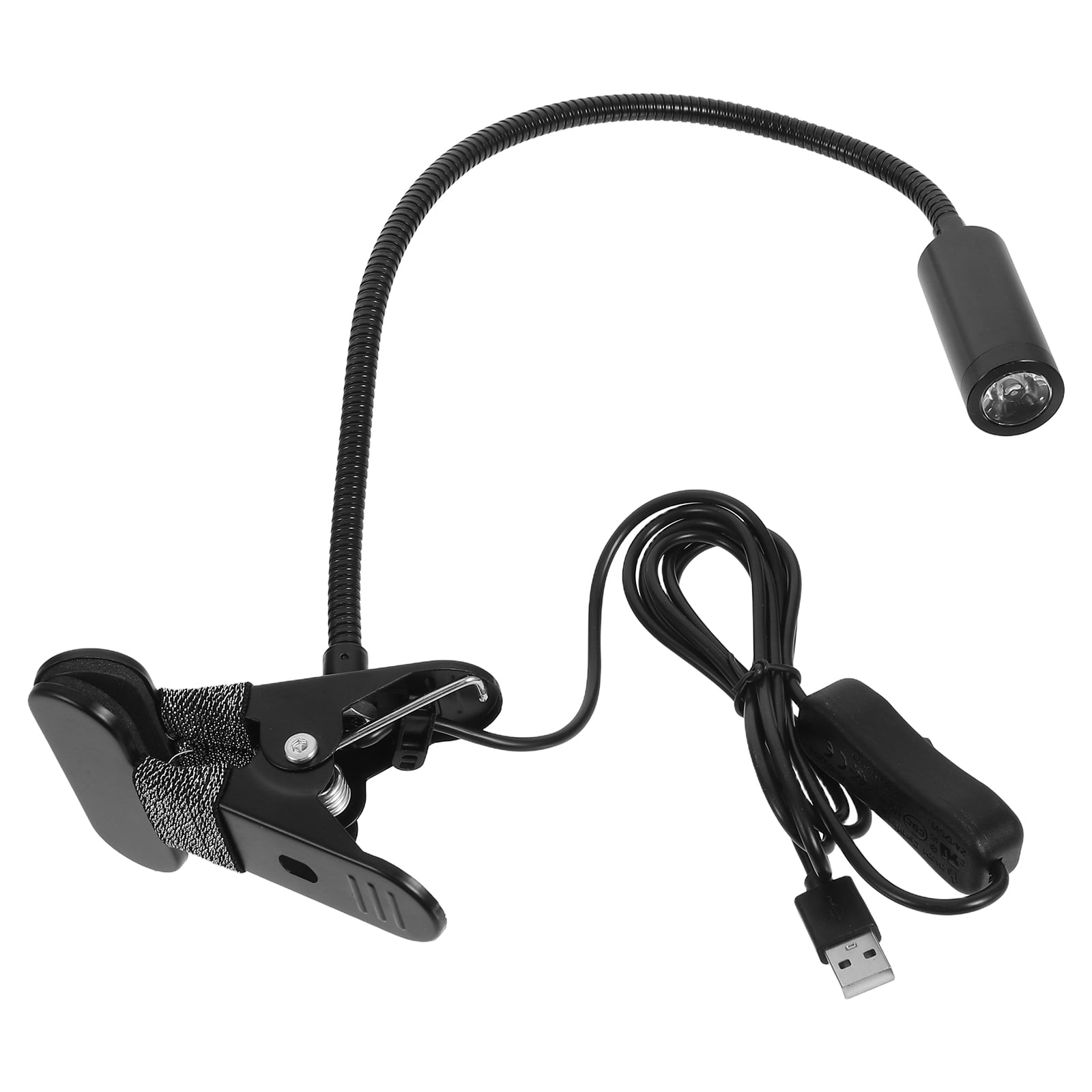 Raindrops 1Set Black Gooseneck LED Reading Light for Bedside Reading ...