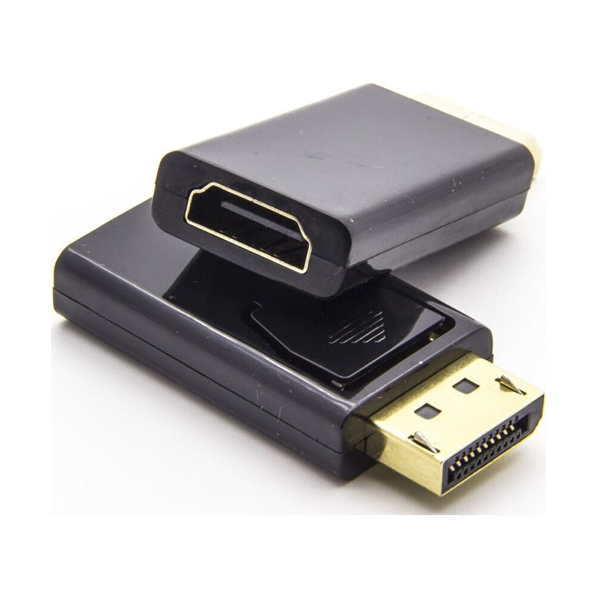Raindrops 1Set Black Metal Plastic Display Port Cable Adapter Supports ...
