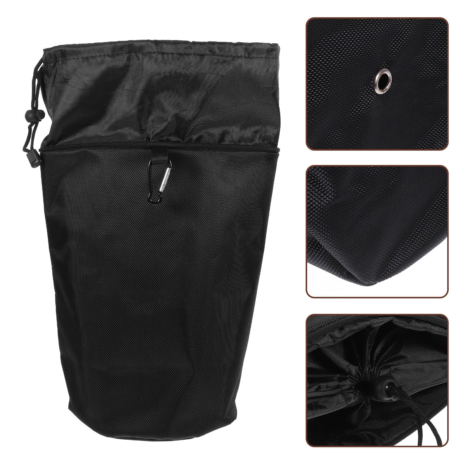 Raindrops 1Set Clothespin Bags Clothesline 11x7.47x7.47in Black Oxford ...