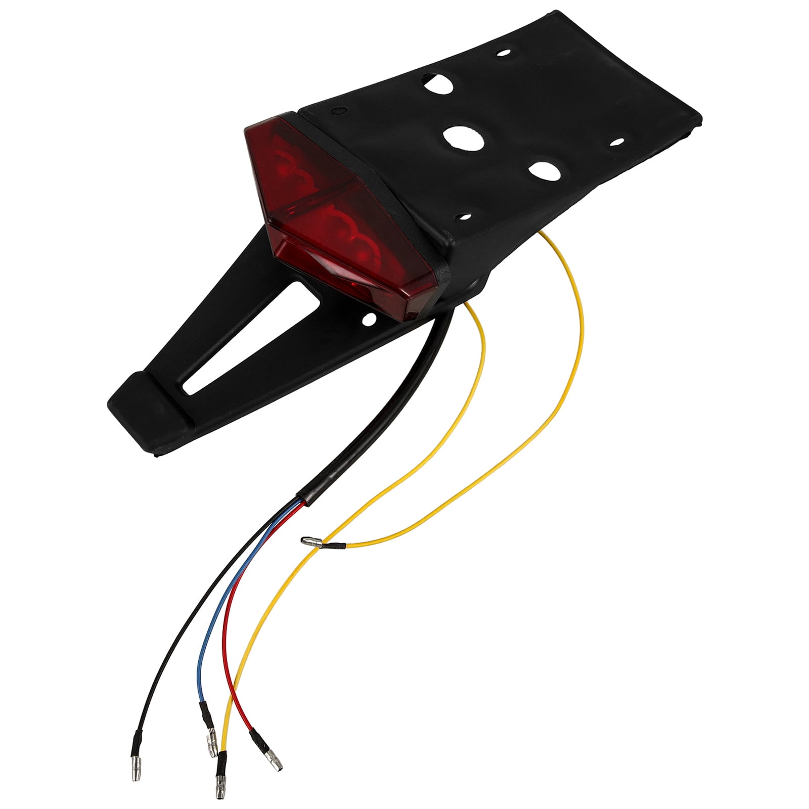 Raindrops Motorcycle Rear Lights LED Tail Light Black 1Set Brighter ...