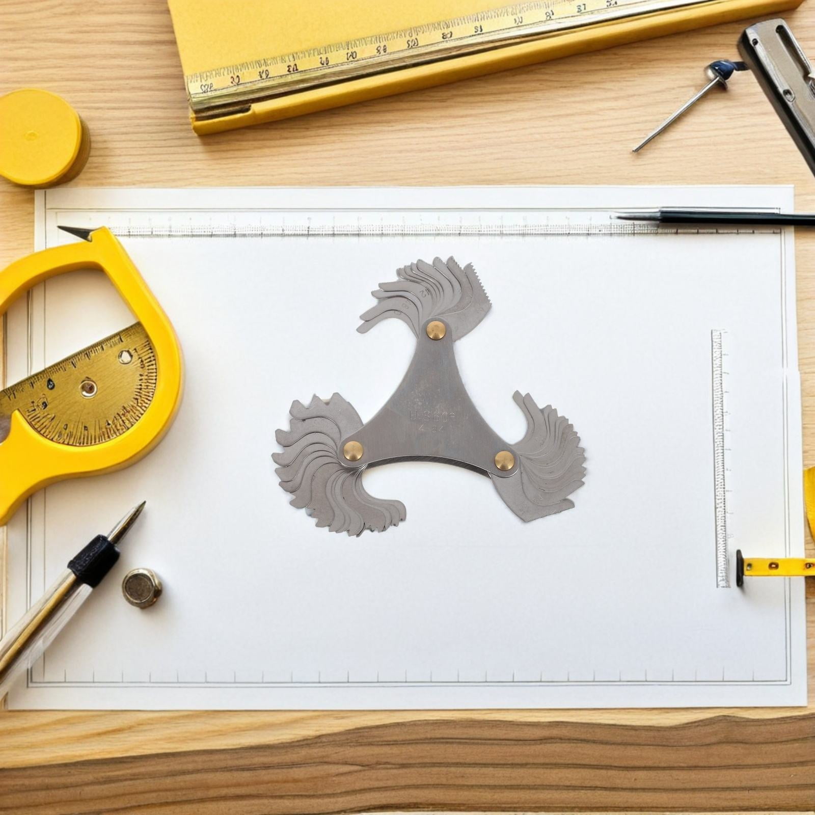 Raindrops 1Set Easy to Read Thread Pitch Gauge with Clear Scale for ...