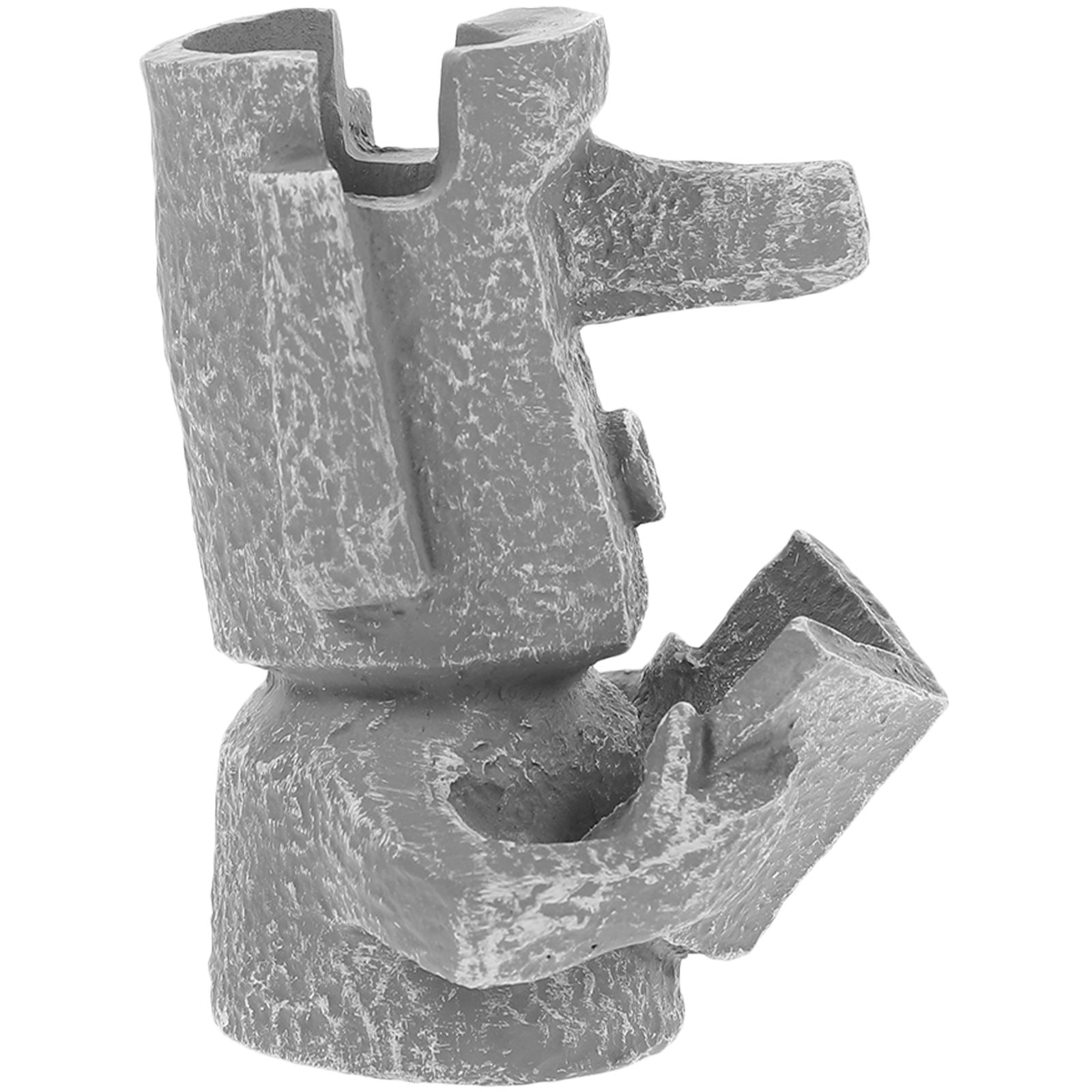 Raindrops Moai Statue Wearing Glasses Display Stand Resin Glasses ...