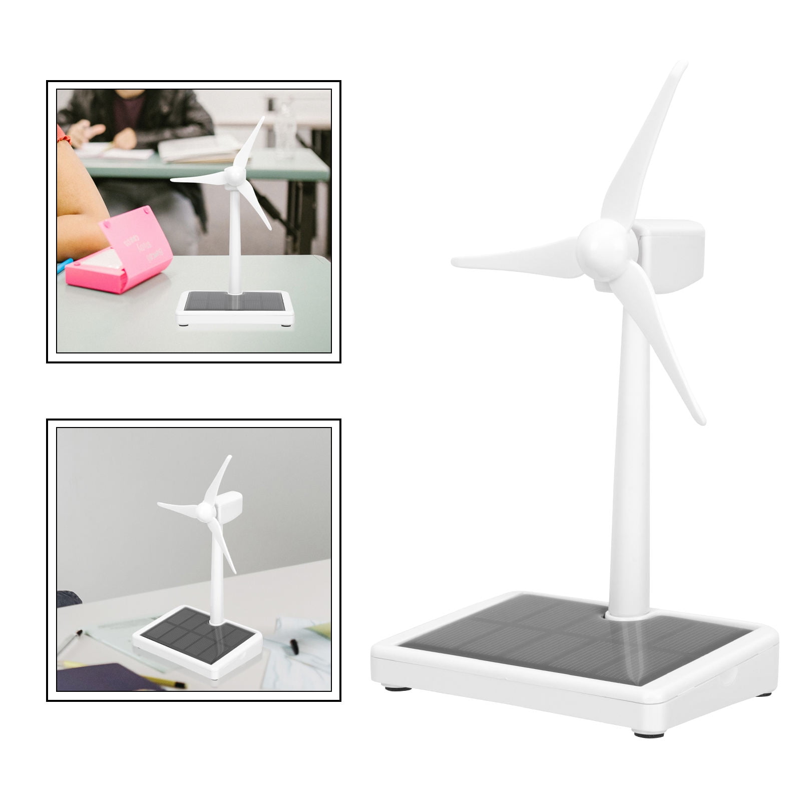 Raindrops 1Set Interactive Windmill Solar Energy Conversion Rotating ...