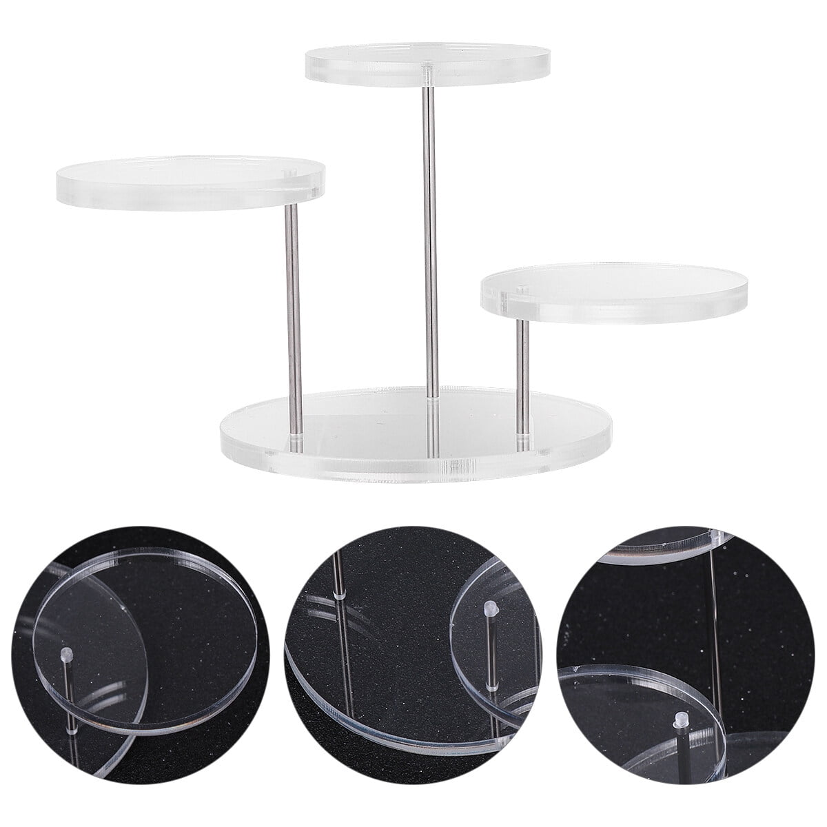 Raindrops 1Set Jewelry Display Rack Acrylic Circular Multi-layer Design ...
