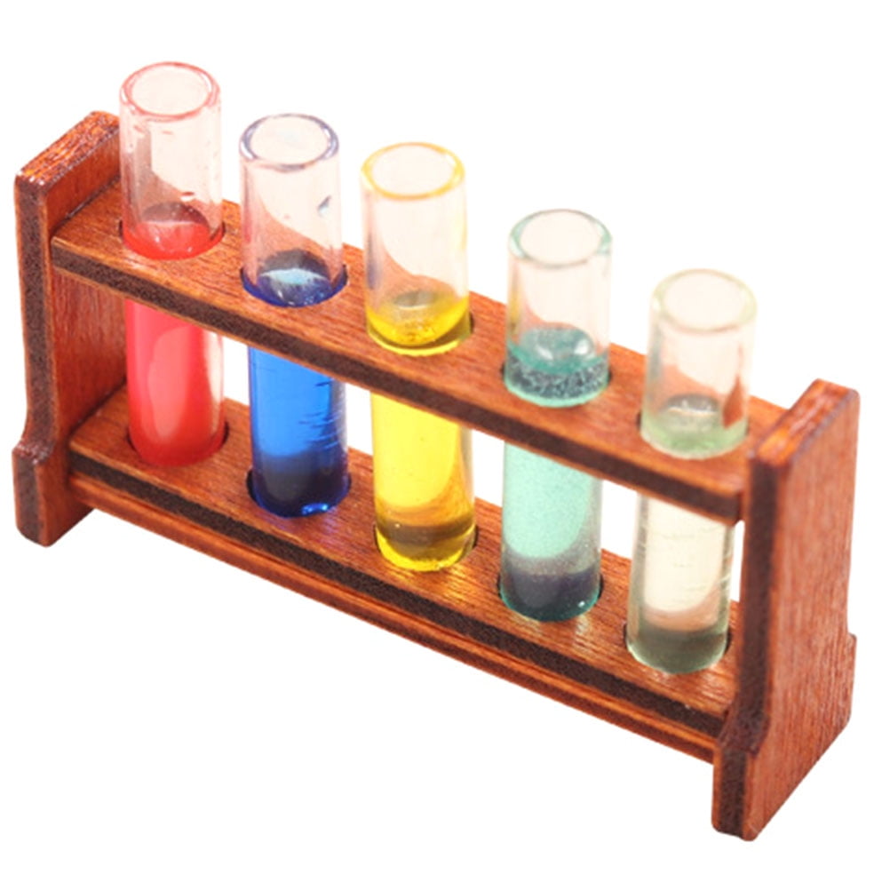 Raindrops 1Set Miniature Laboratory Tubes for Dollhouse 4.5x2.8x1in ...