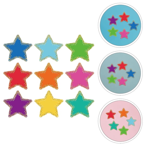 Raindrops 1Set Multi Colored Star Cutout Paper for Bulletin Board ...