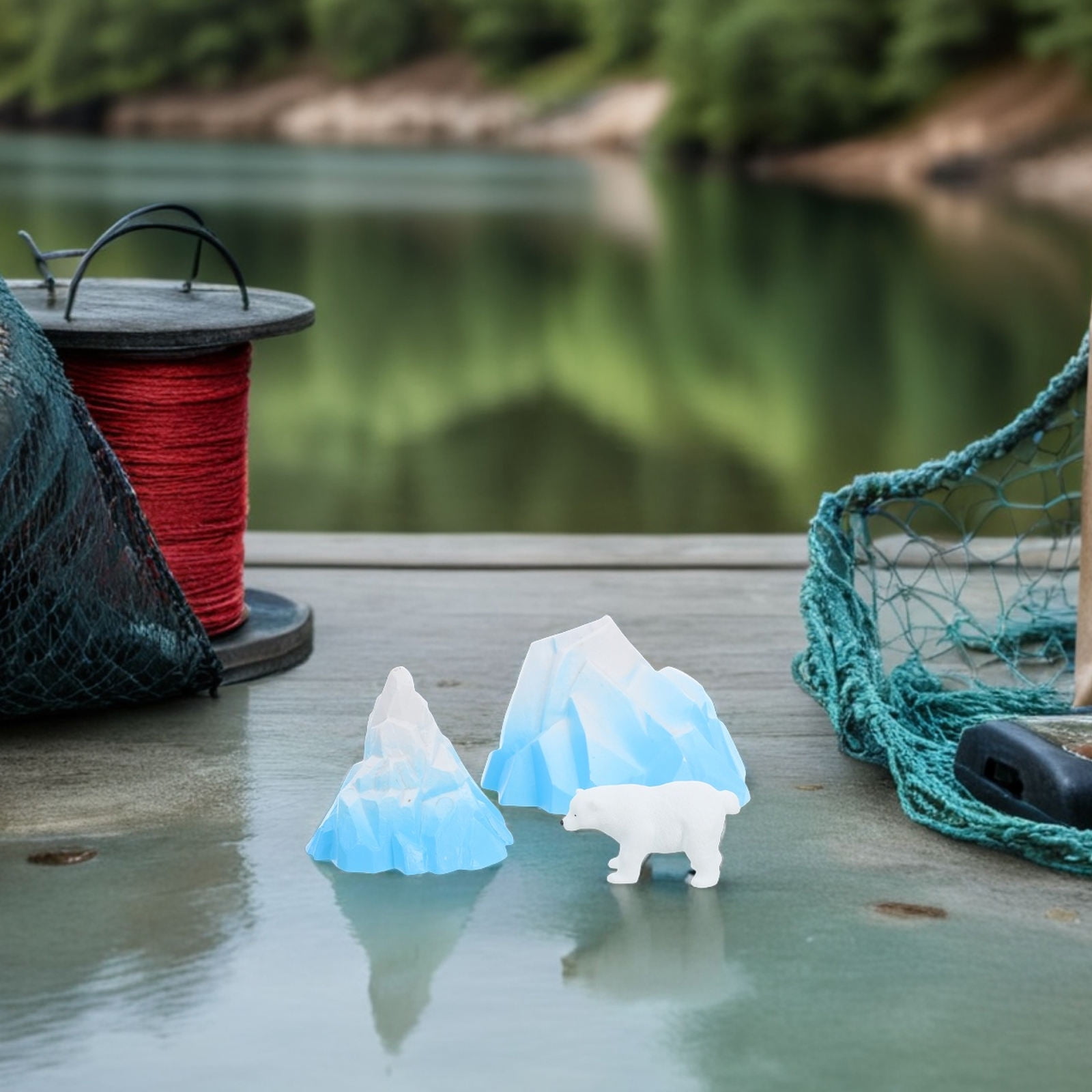 Raindrops 1Set PVC Iceberg Model Aquarium Ornament Realistic Snow ...