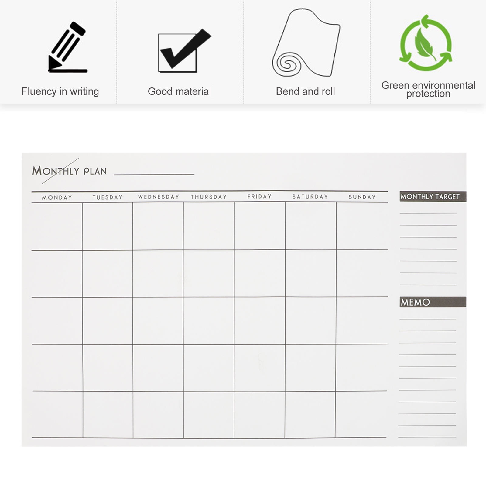 Raindrops 1pc 2022 Month Schedule Study Schedule Agenda Noting Book ...
