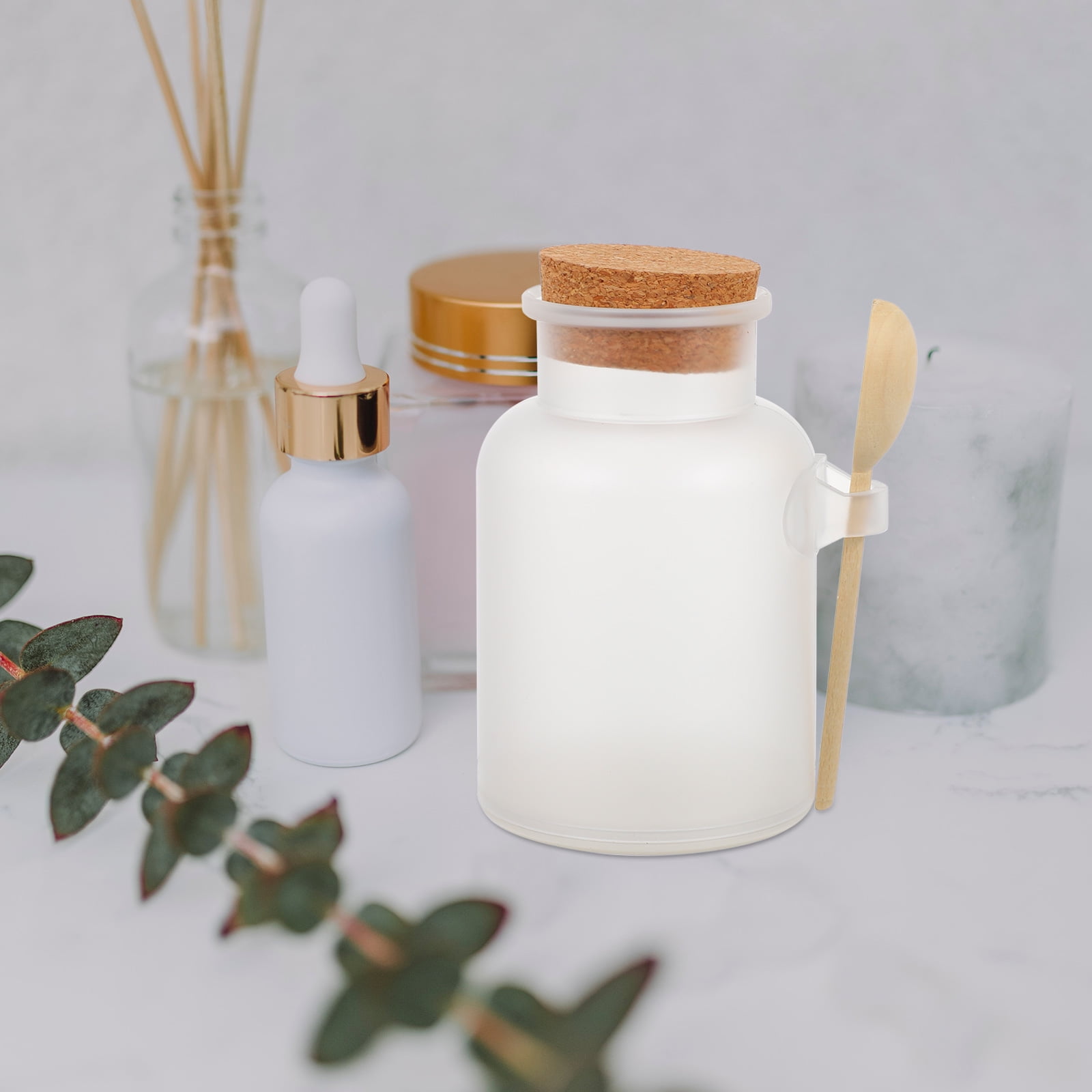 Raindrops Kitchen Salt Container Bath Salt Storage Bottle Round 1Pcs 5 ...