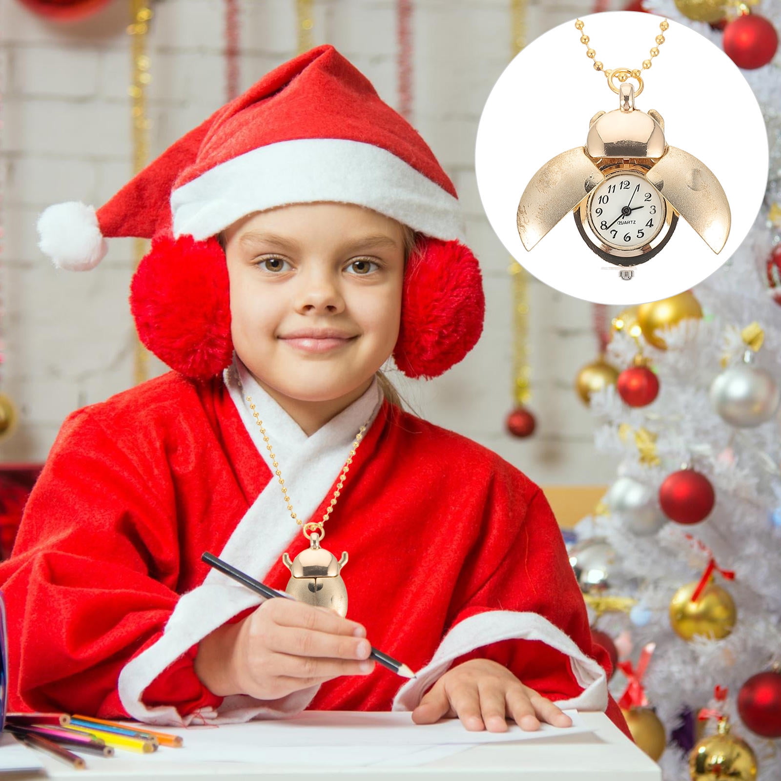 Raindrops 1pc Beetle Designed Pocket Watch Shiny Pocket Watch Delicate ...