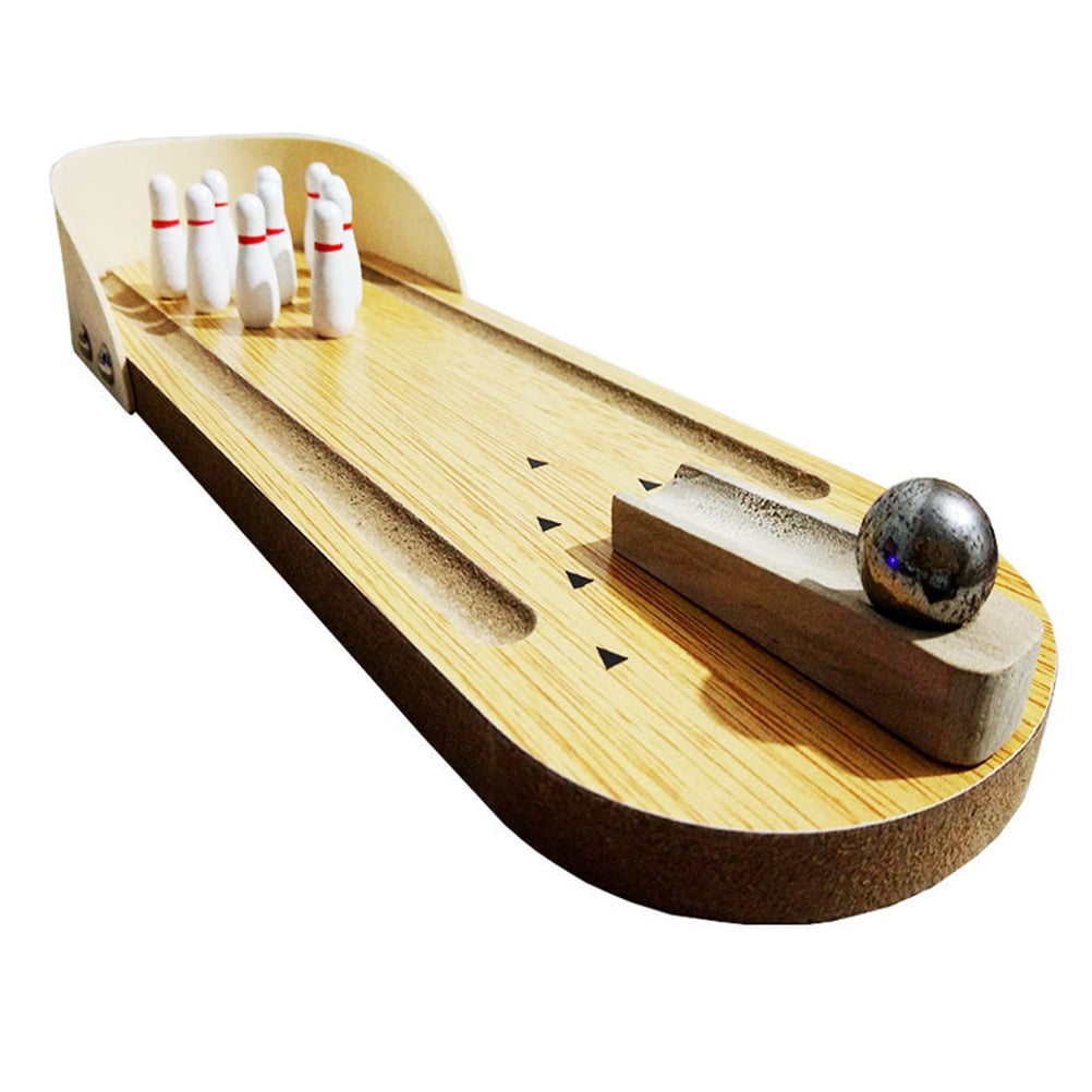 Raindrops Portable Mini Desktop Bowling Toy for Kids Playing Light ...