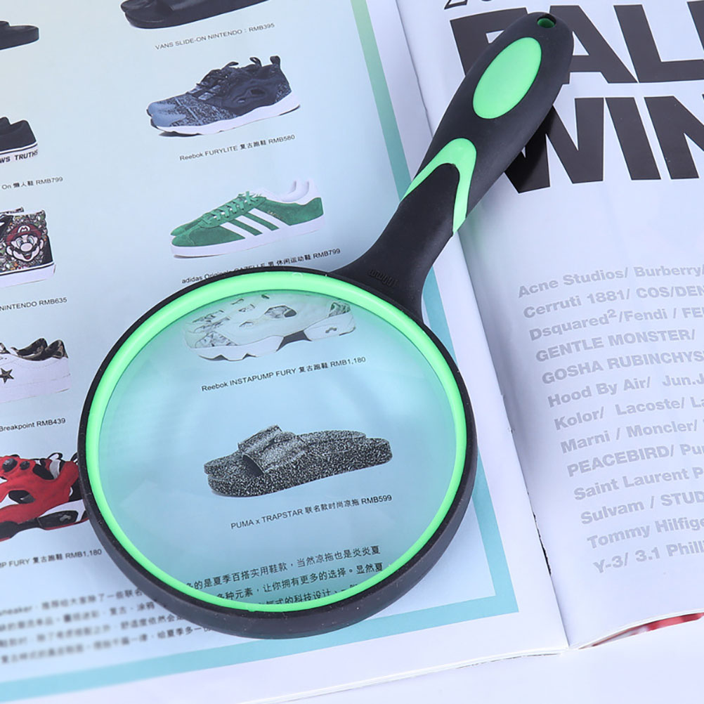 Raindrops 1pc Rubber Drop Resistance Handheld Magnifier Magnifing Glass ...