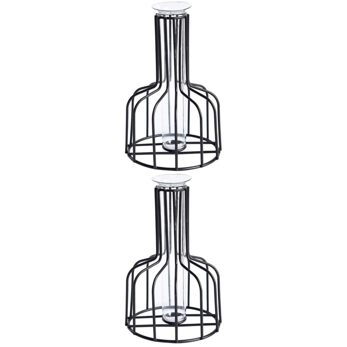 Raindrops 2 Count Creative Terrarium Flower Plant Container Wicker Vase ...