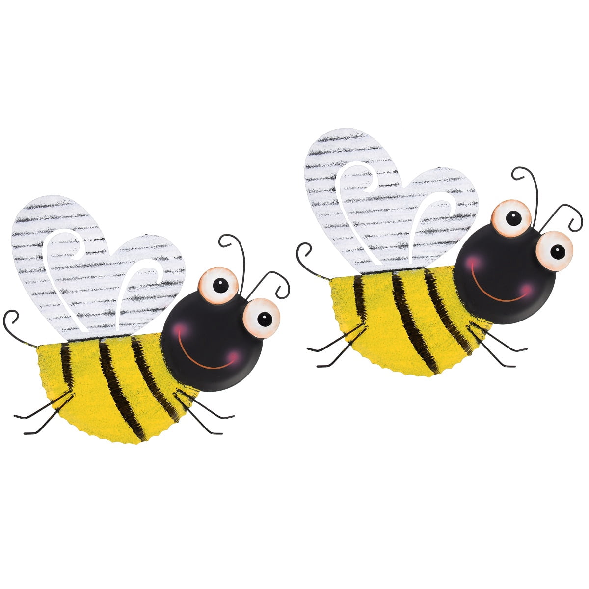 Raindrops 2 Count Iron Bee Pendant Indoor Wall Decor Sophisticated ...