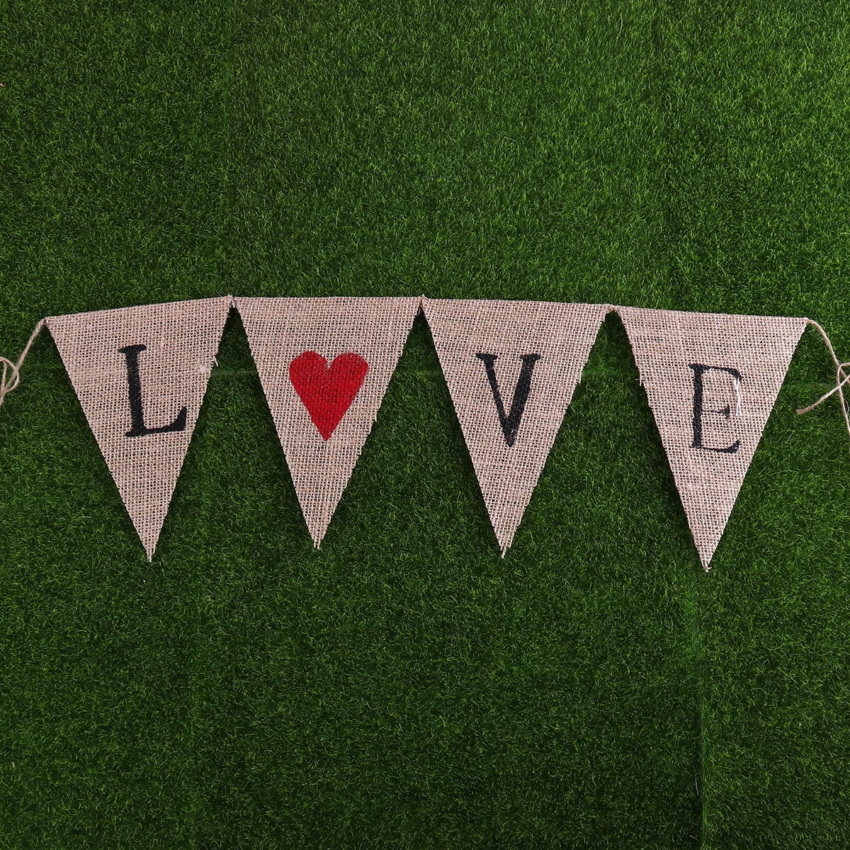 Raindrops 2 Meters LOVE Letter With Heart Valentine's Day Bunting Banners Pennant Flags Romantic ...