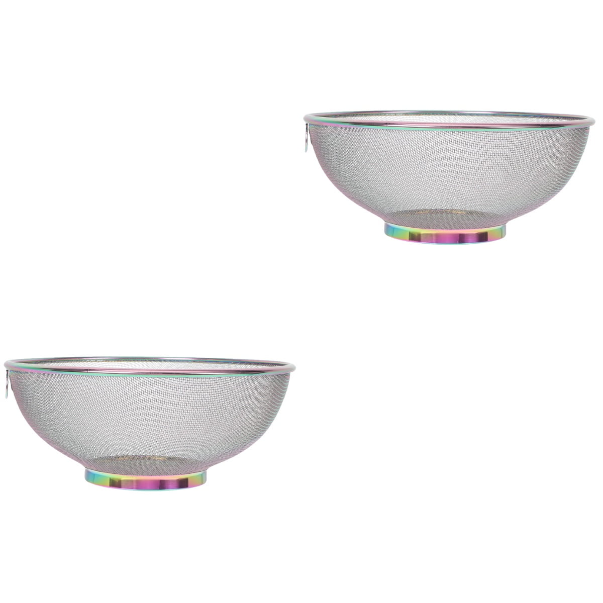 Raindrops 2 PCS Dense Hole Leaky Basin Drain Bowl Sieve Yogurt Strainer ...