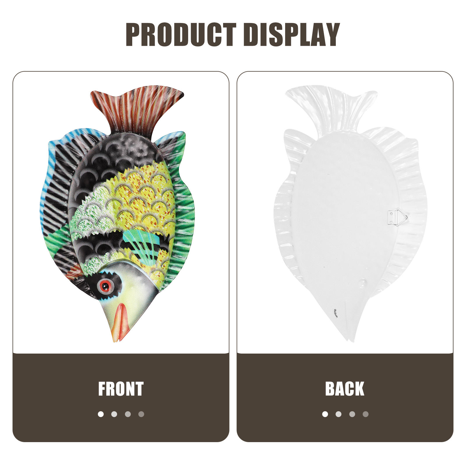 Raindrops 2 PCS Fish Themed Party Decorations Wrought Iron Wall Hanging ...