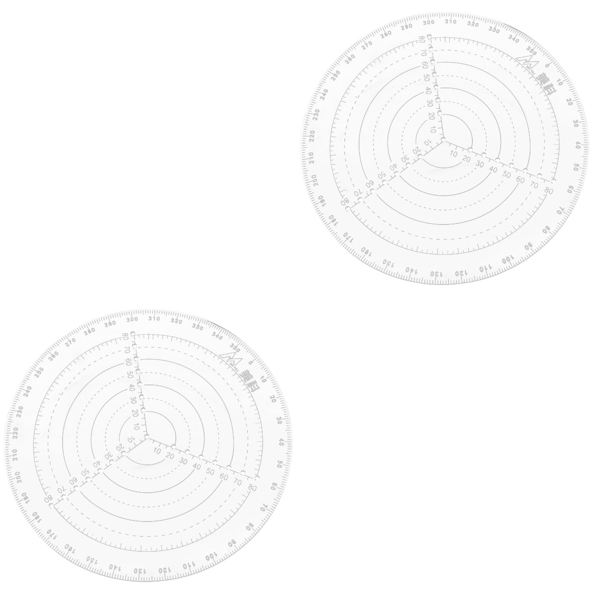 Raindrops 2 Pack Circle Centering Ruler Large Stencil Finder ...