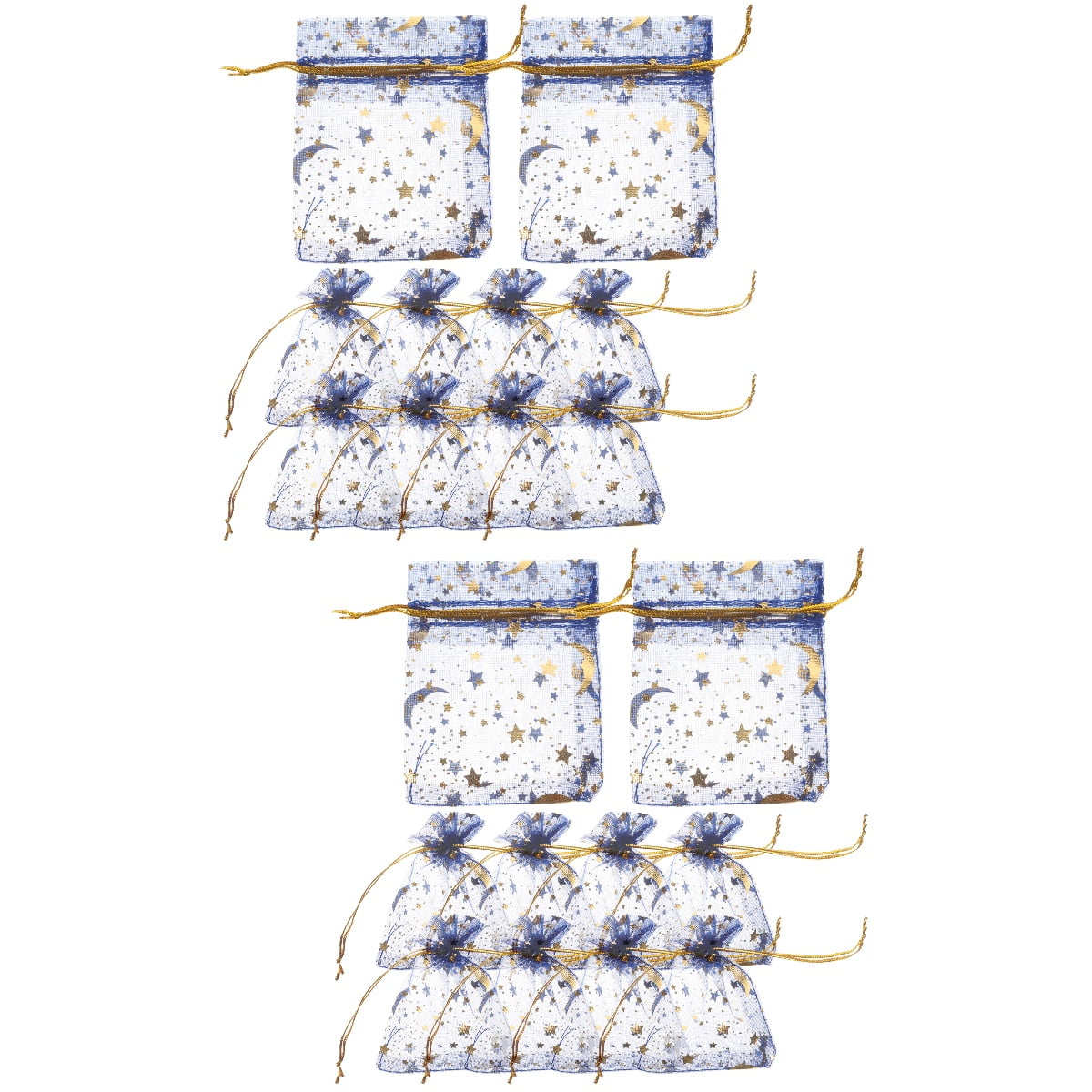 Raindrops 2 Pack Moon Garbage Baggies Clear Gift Bags Mesh Candy ...