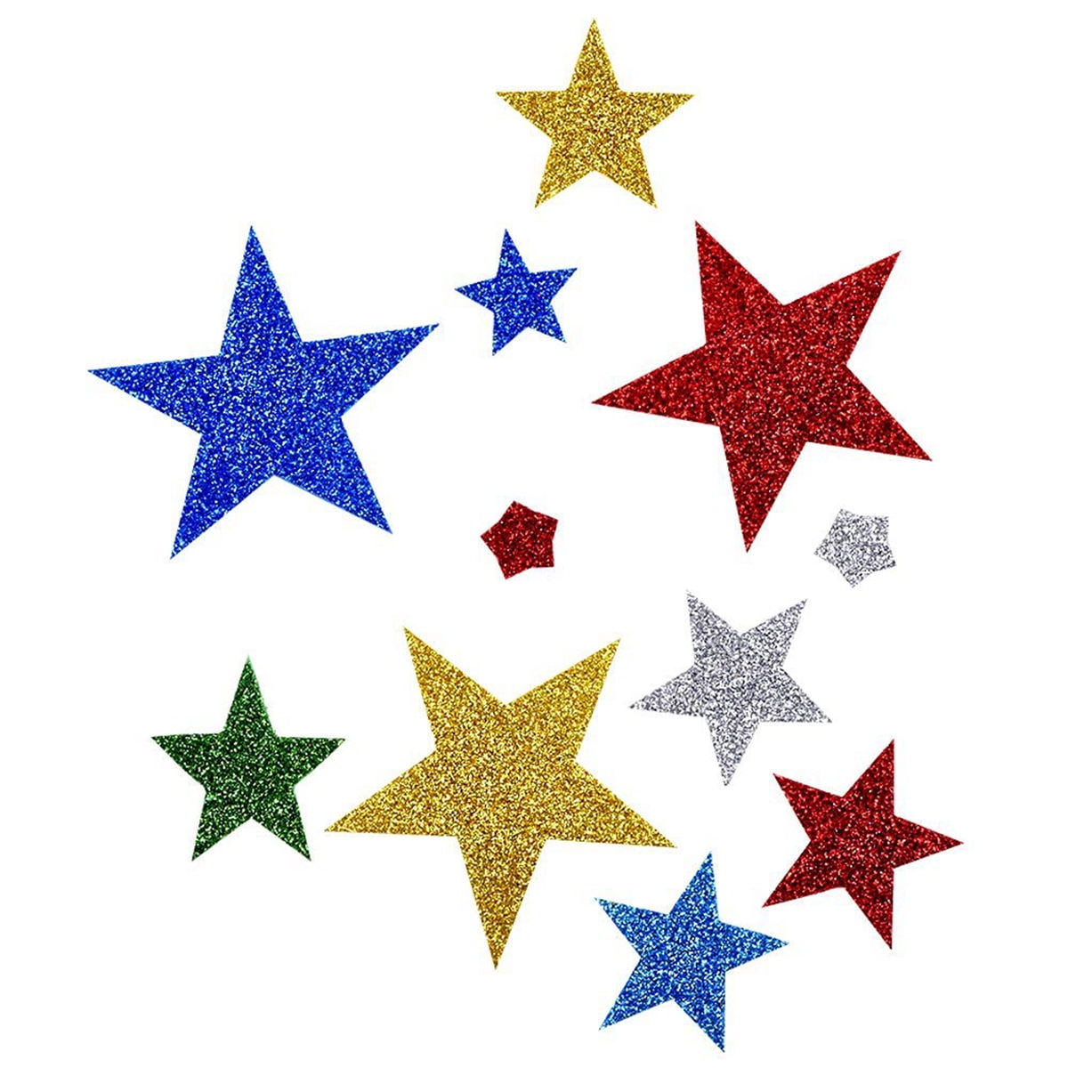 Raindrops 2 Pack Star & Heart Glitter Stickers for Wall Ceiling DIY ...