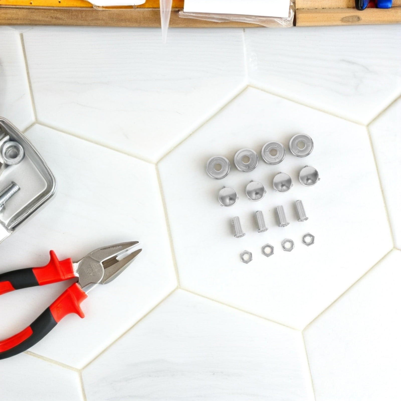 Raindrops 2 Packs Car License Plate Screws And Nuts Stainless Steel ...