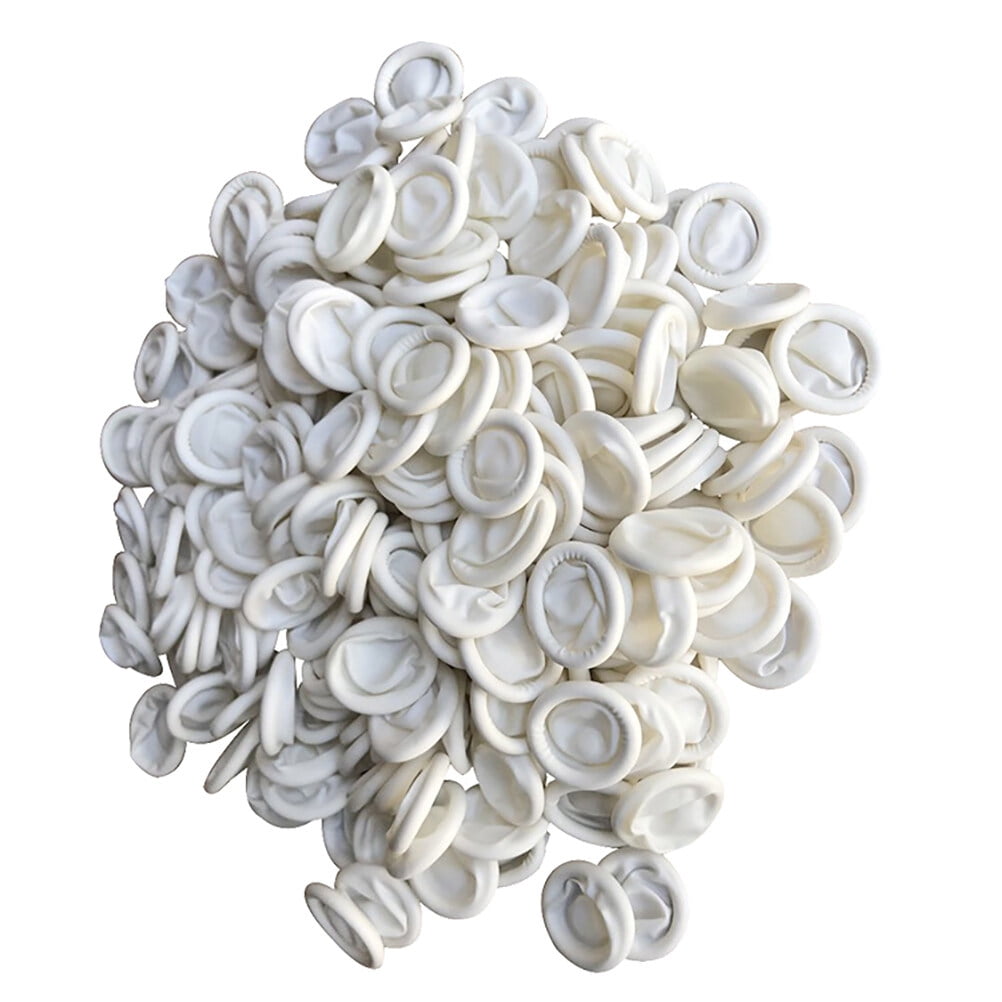 Raindrops 2 Packs Disposable Finger Cots Latex Anti-static Finger ...