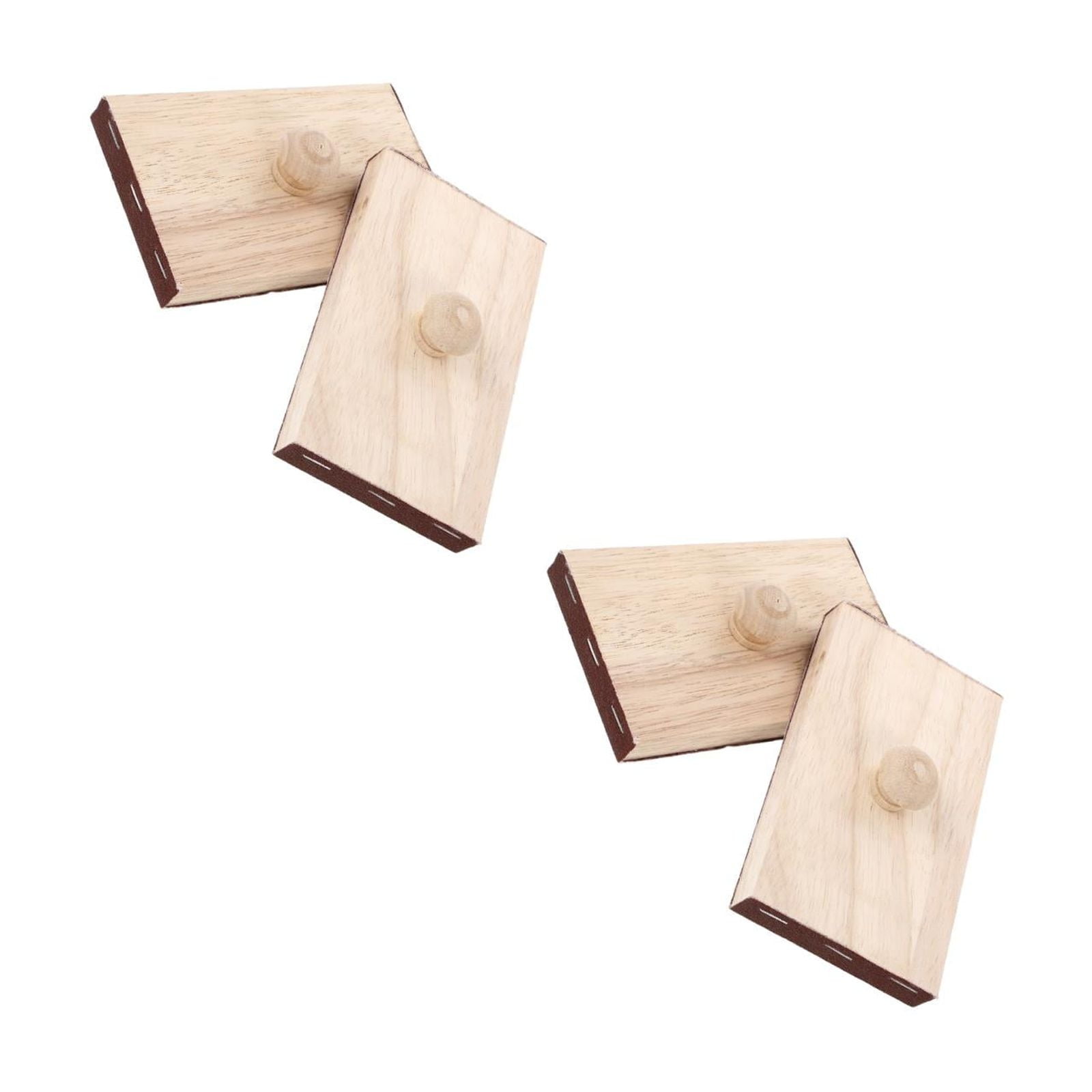 Raindrops 2 Pairs Kids Percussion Instrument Wood Castanet Wooden ...