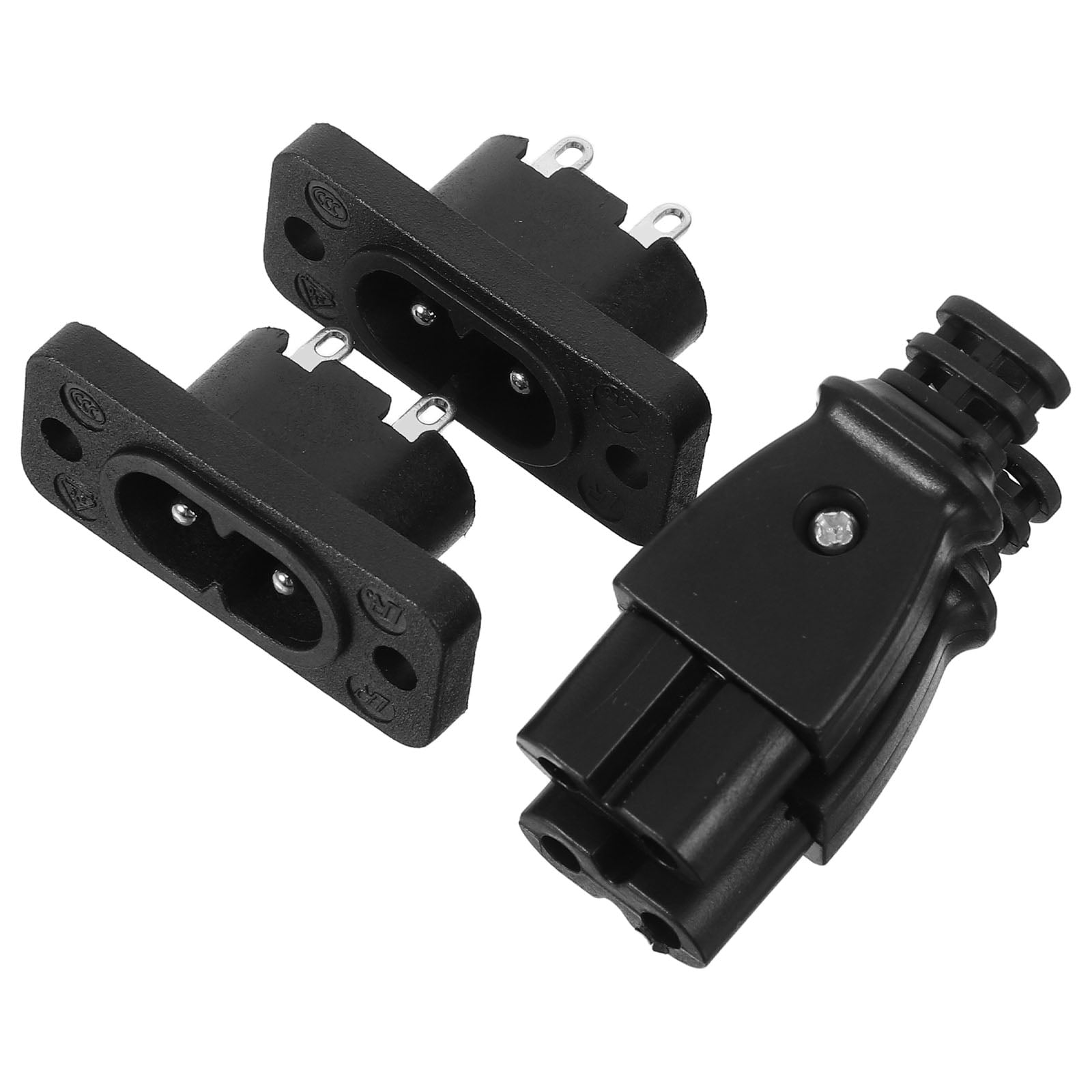 Raindrops 2 Pairs Repair 8-shaped Plug Replacement Male Female Plugs ...