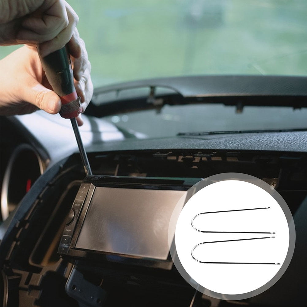 Raindrops 2 Pairs U Shaped Car Radio Removal Pry Tool Automotive Radio ...