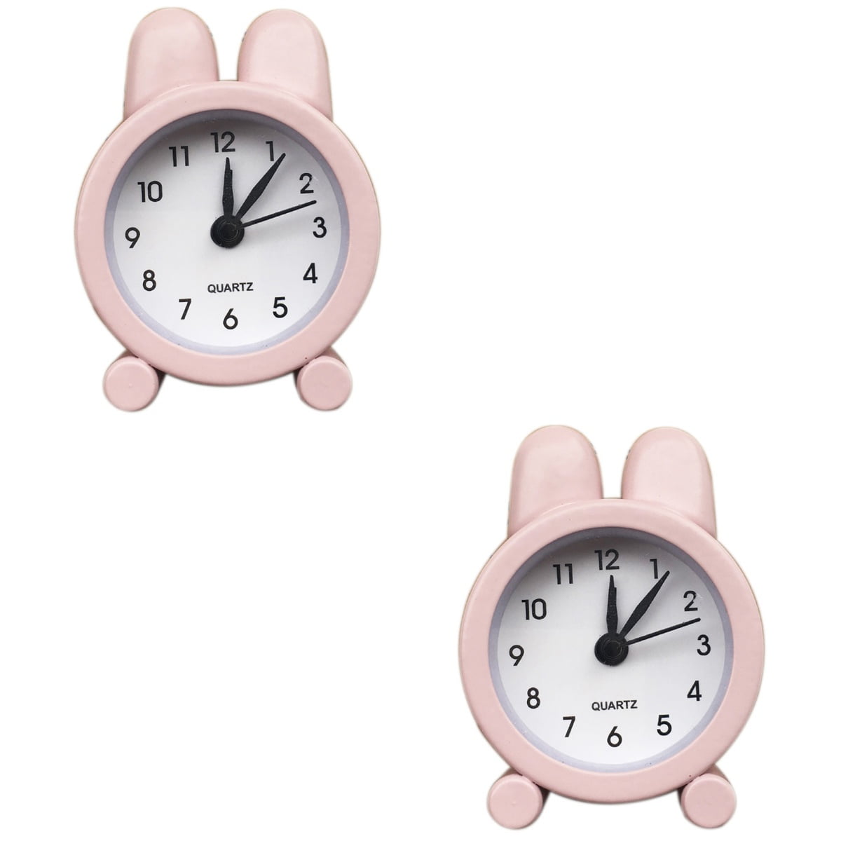 Raindrops 2 Pcs Alarm Clock for Students Small Digital Bed Shaker Pink ...