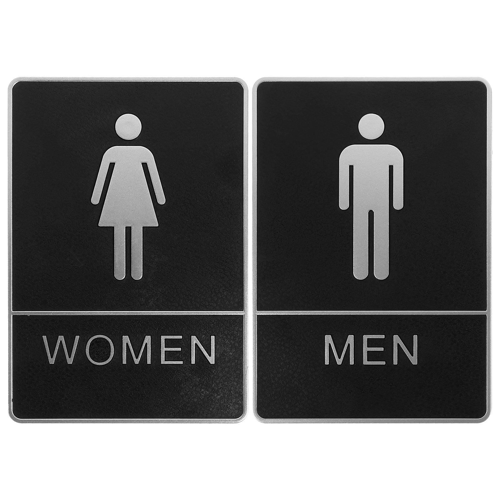 Raindrops 2 Pcs Bathrooms Washroom Toilet Signage Men and Women ...