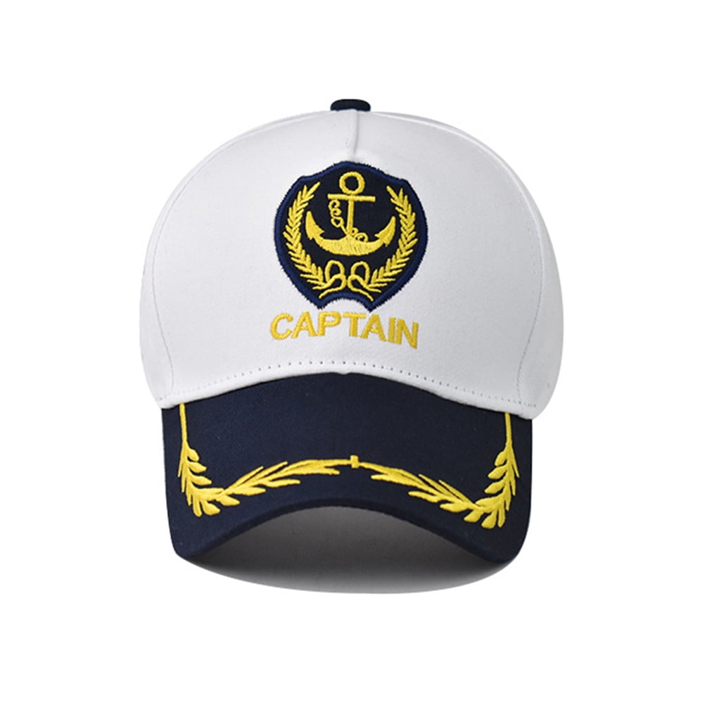 Raindrops 2 Pcs Boating Gifts Captain Hat for Men Marine Captains Blue ...