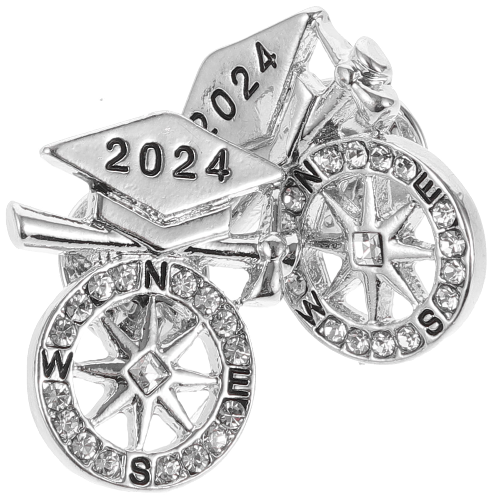 Raindrops 2 Pcs Brooches for Graduation Cap Pin Hat Clip Pins Circle ...
