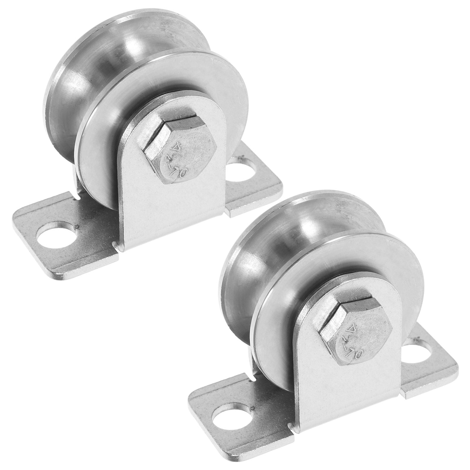 Raindrops 2 Pcs Cable Pulley Wheel Wall Mount Stainless Steel Rope ...