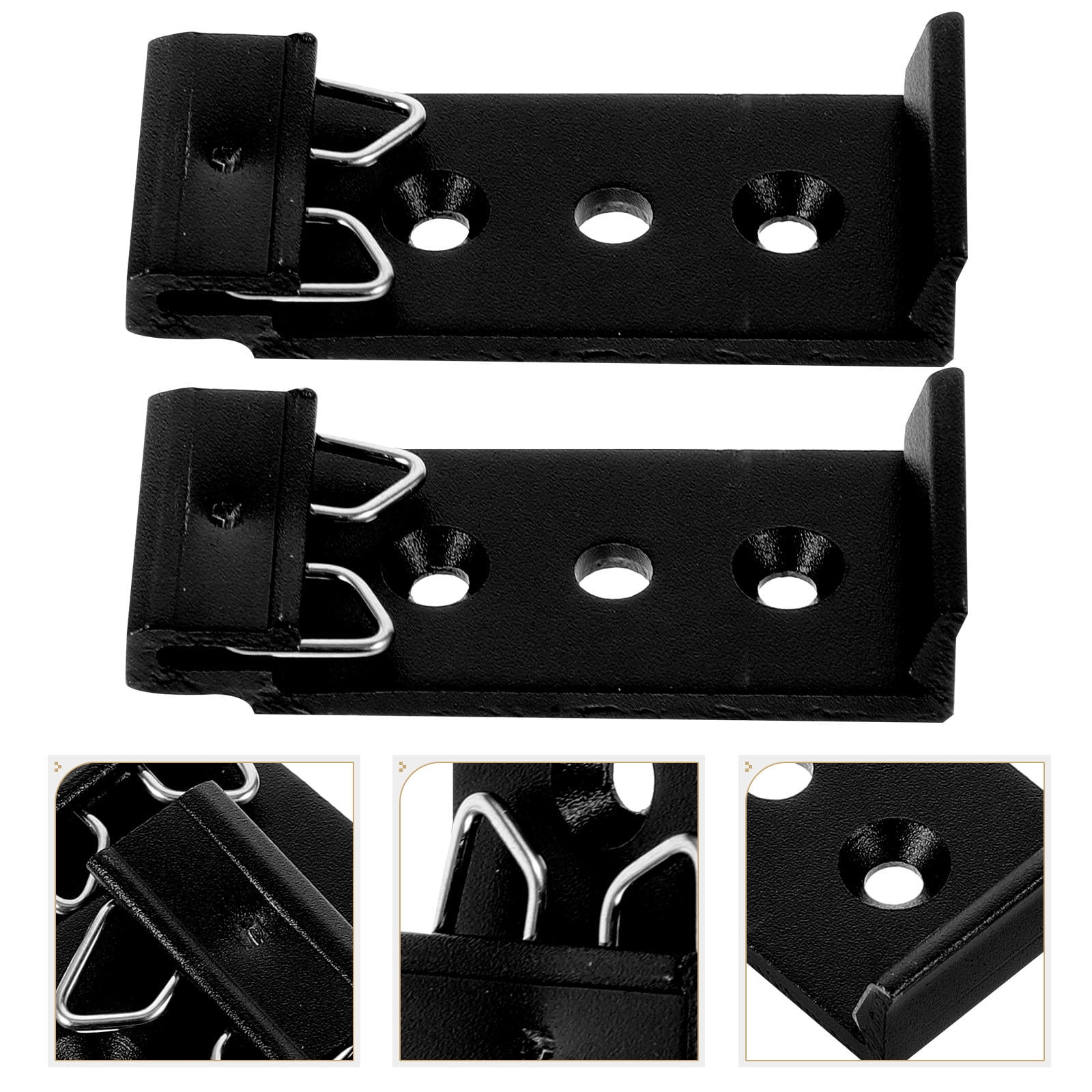 Raindrops 2 Pcs Center Mount Dresser Drawer Guide Brackets Slide Rear ...