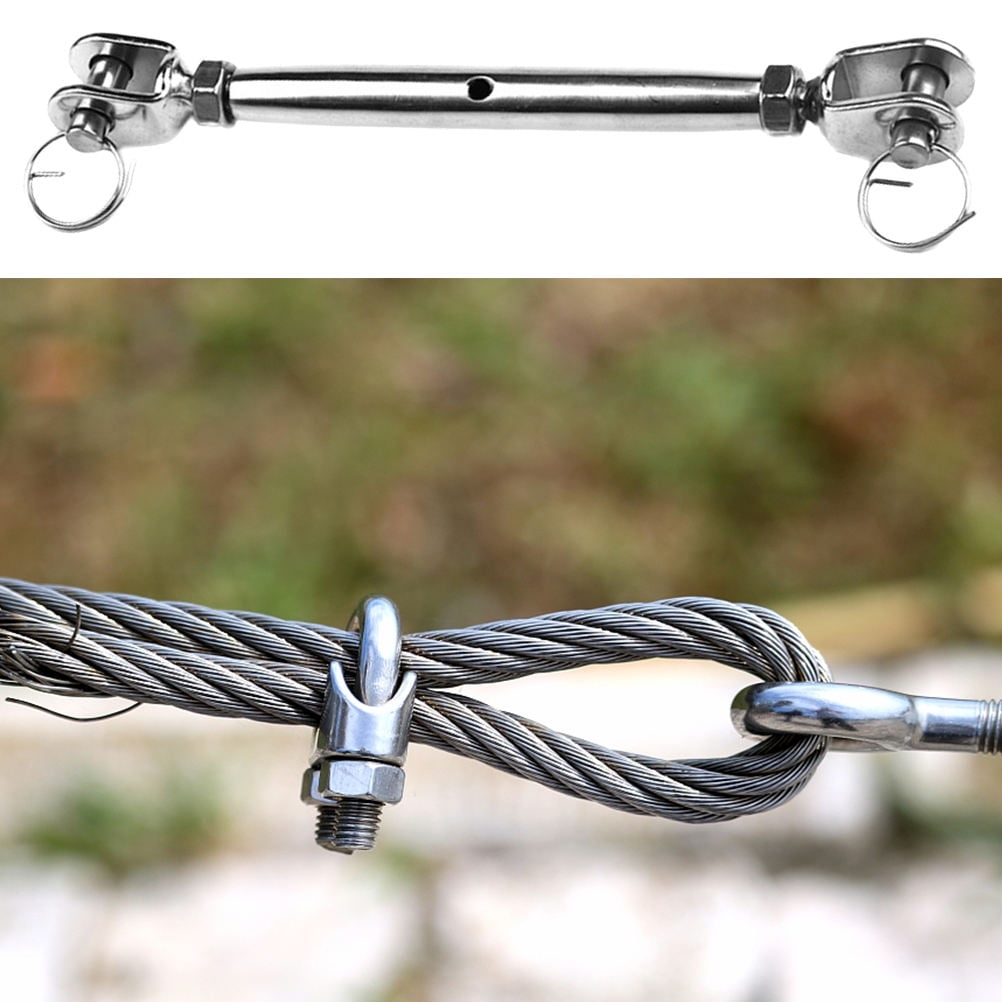 Raindrops Turnbuckle Stainless Steel 2Pcs 6.5x0.8x0.6in - Walmart.com