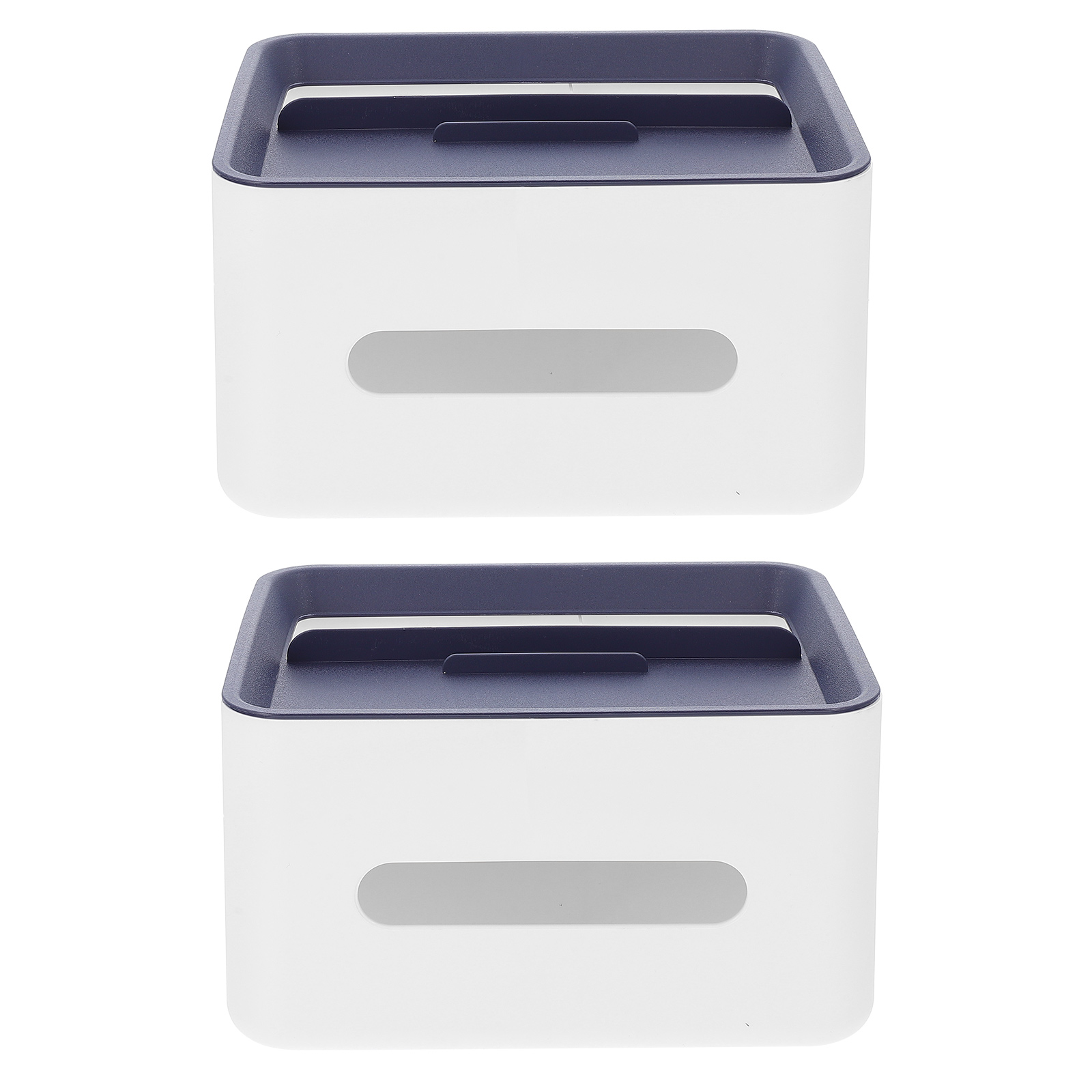 Raindrops 2 Pcs Desktop Stand Tissue Box Storage Case Remote Controller ...