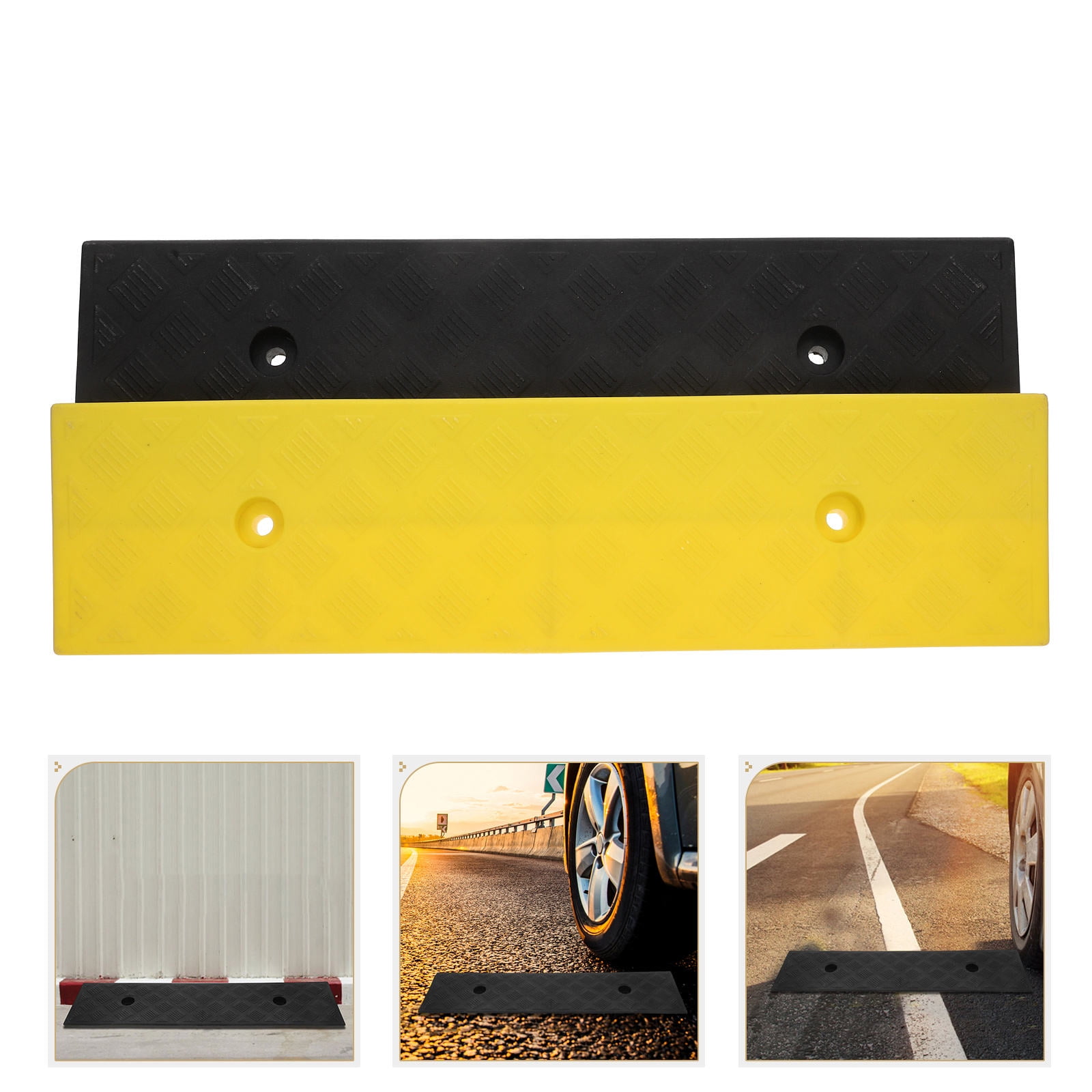 Raindrops 2 Pcs Drop Curb Ramp for Cars Rise Threshold Pad Motorcycle ...