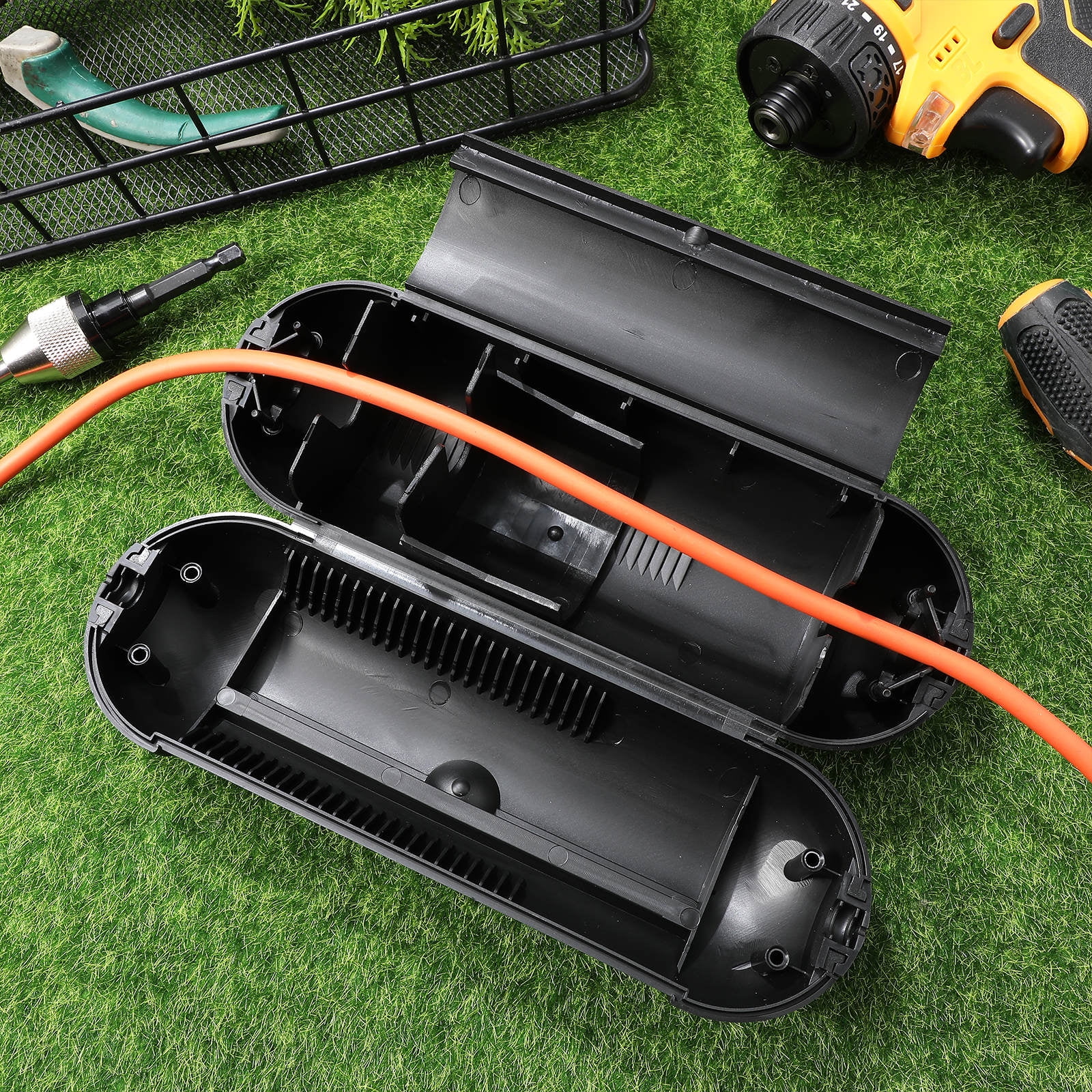 Raindrops 2 Pcs Extension Cord Covers Weatherproof Outdoor Extension ...