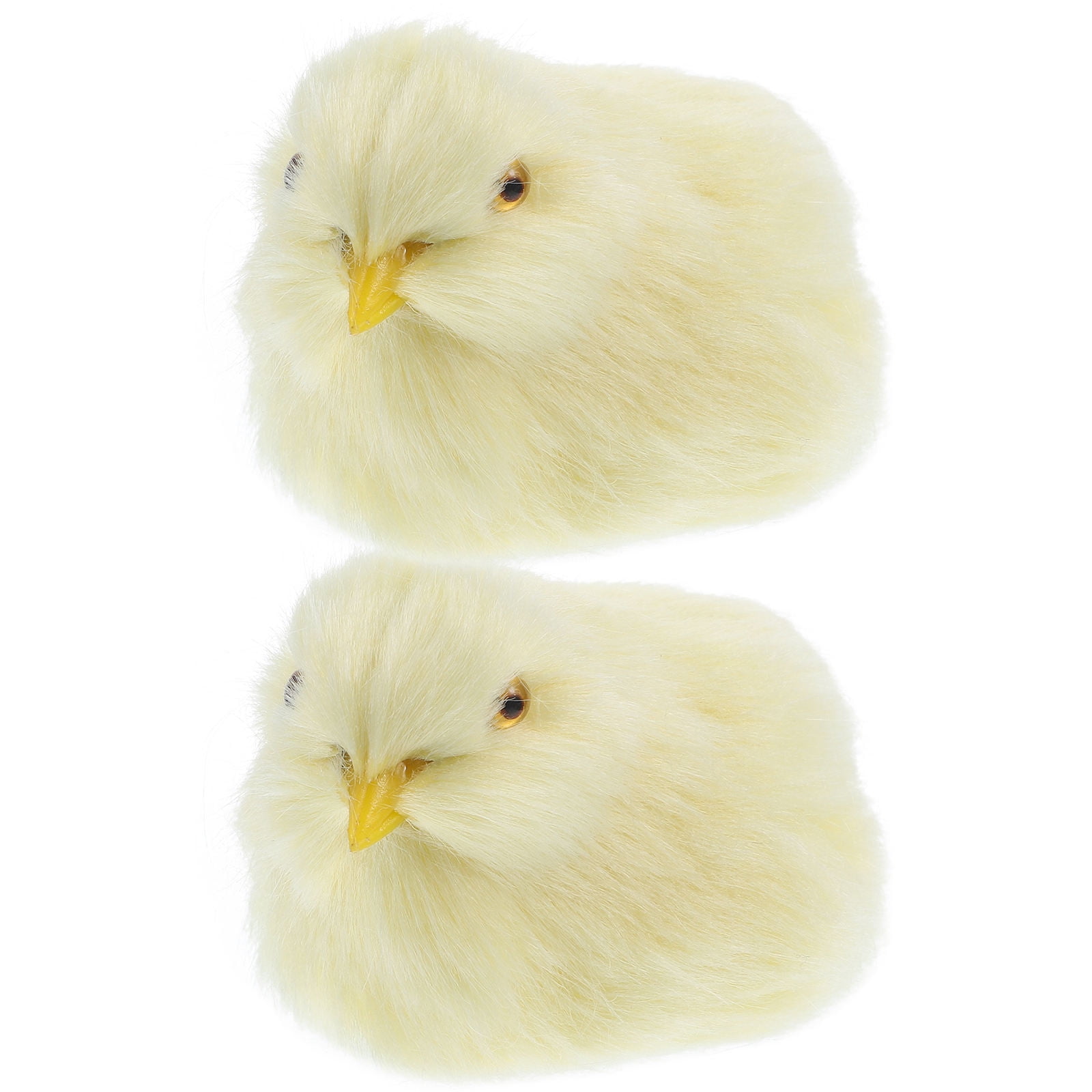 Raindrops 2 Pcs Figurines Soft Toy Chick Plush Artificial Little Model ...