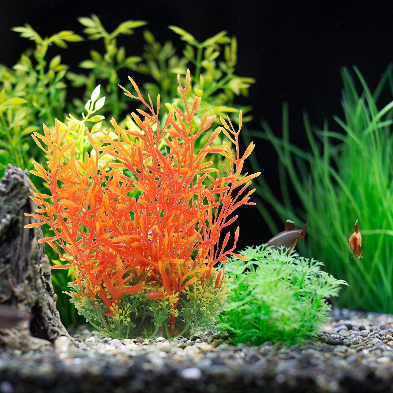 Raindrops 2 Pcs Fish Tank Decorations Plant Large Aquarium Plants ...