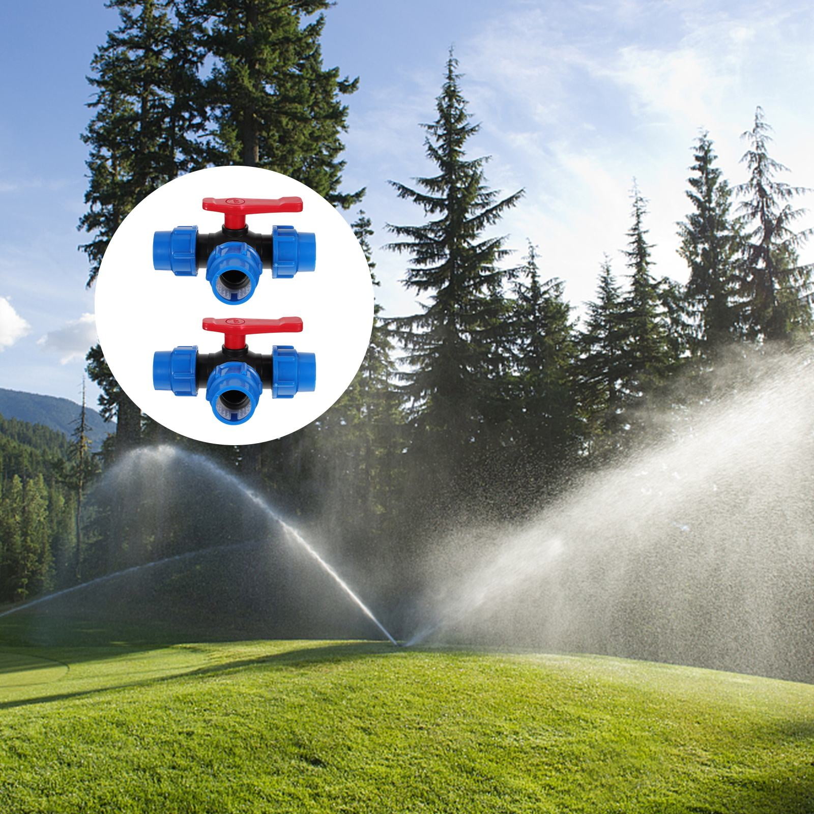 Raindrops 2 Pcs Fittings Three Way Ball Valve Drainage Pipe - Walmart.com