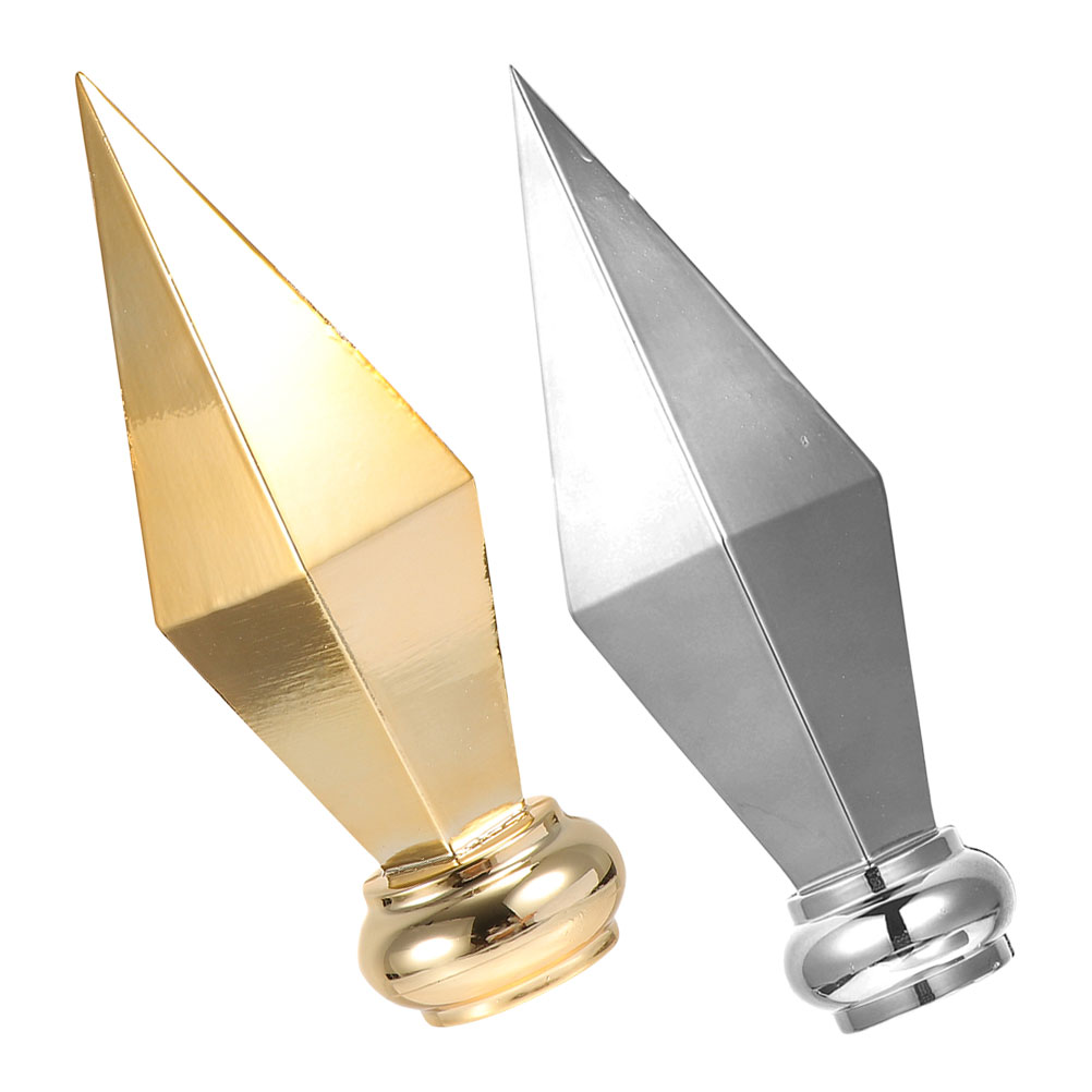 Raindrops 2 Pcs Flag Pole Party Meeting Room Flagpole Head Flags Banner ...