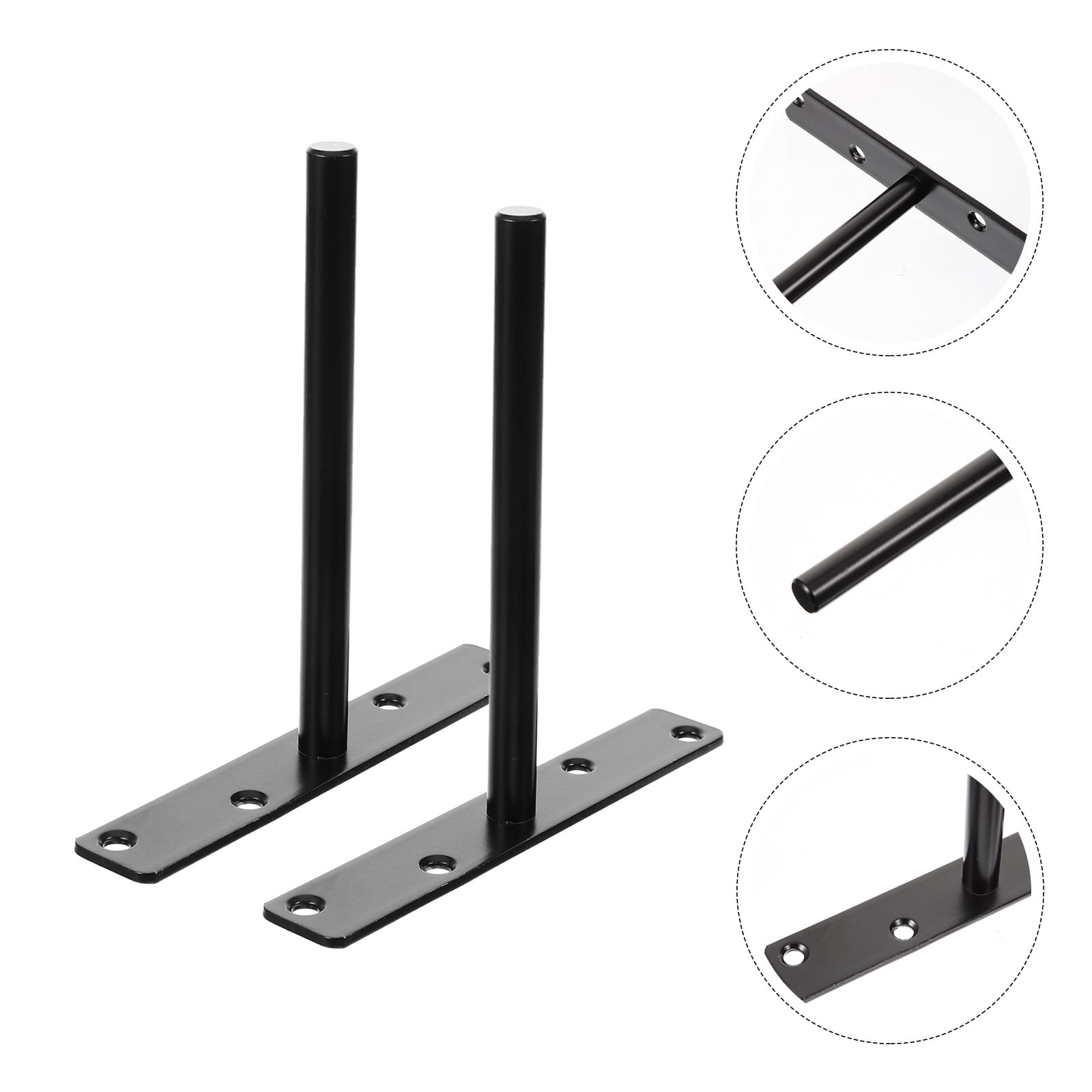 Raindrops 2 Pcs Floating Shelf Brackets Heavy Duty Industrial Wall ...