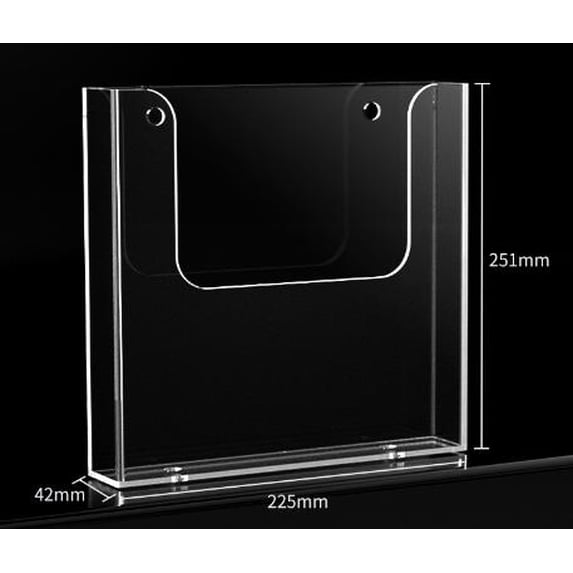 Raindrops 2 Pcs Folder Holder For Wall A4 Acrylic Brochure Holder ...