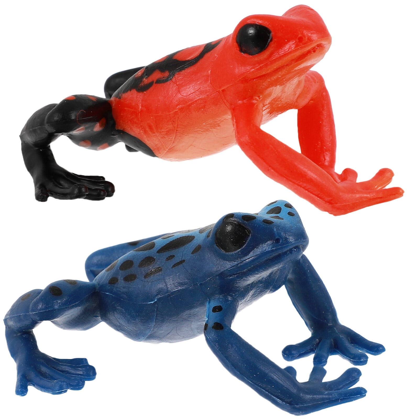 Raindrops 2 Pcs Frogs Decor Model Decoration Figurine Amphibious Child ...