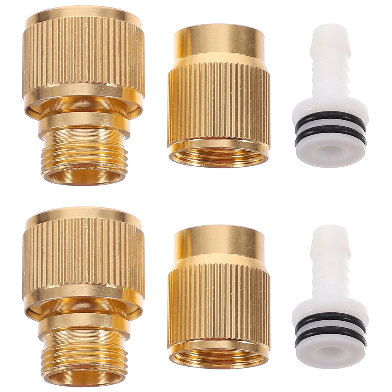 Raindrops 2 Pcs Hose Quick Connector Male Female Adapter Flexible Water ...