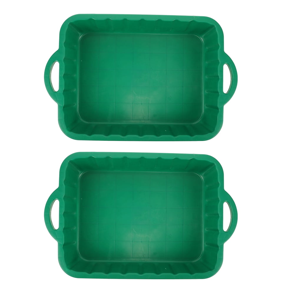 Raindrops 2 Pcs Motorcycle Oil Drain Pan Engine Stand Drip Tray Green ...