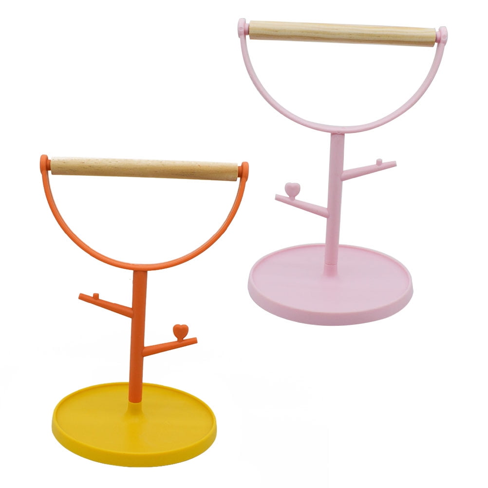 Raindrops 2 Pcs Parrot Battle Stand Birdcage Stands for Indoor Perch ...