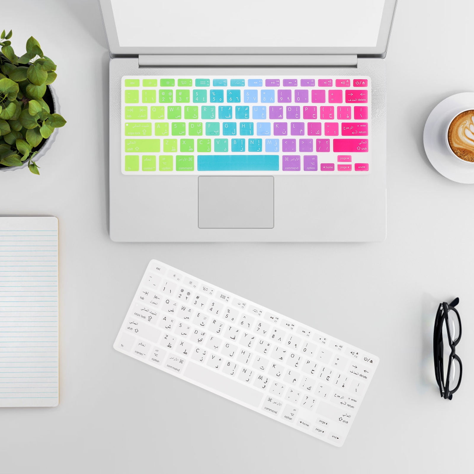 Raindrops 2 Pcs Protector Laptop Keyboard for Notebook Cover Keyboards ...